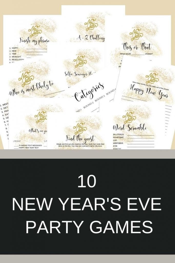 24 New Year's Eve Games for Adults (and Teens)