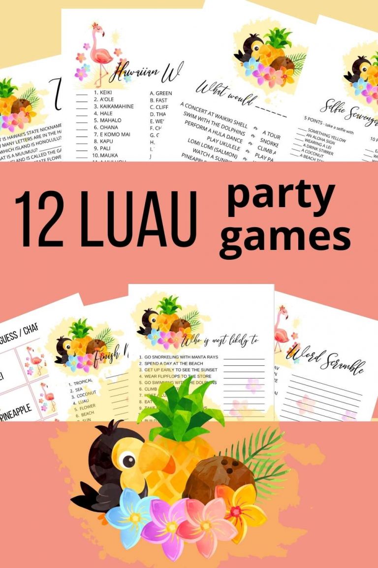 24 Luau Party Games for Adults for Your Tropical Celebration