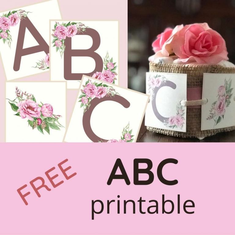 DIY ABC Blocks Mini Diaper Cakes
