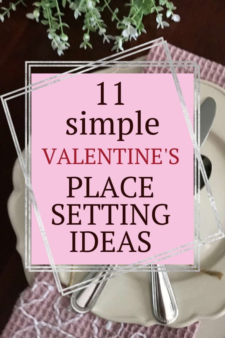11 Simple Valentine's Place Setting Ideas