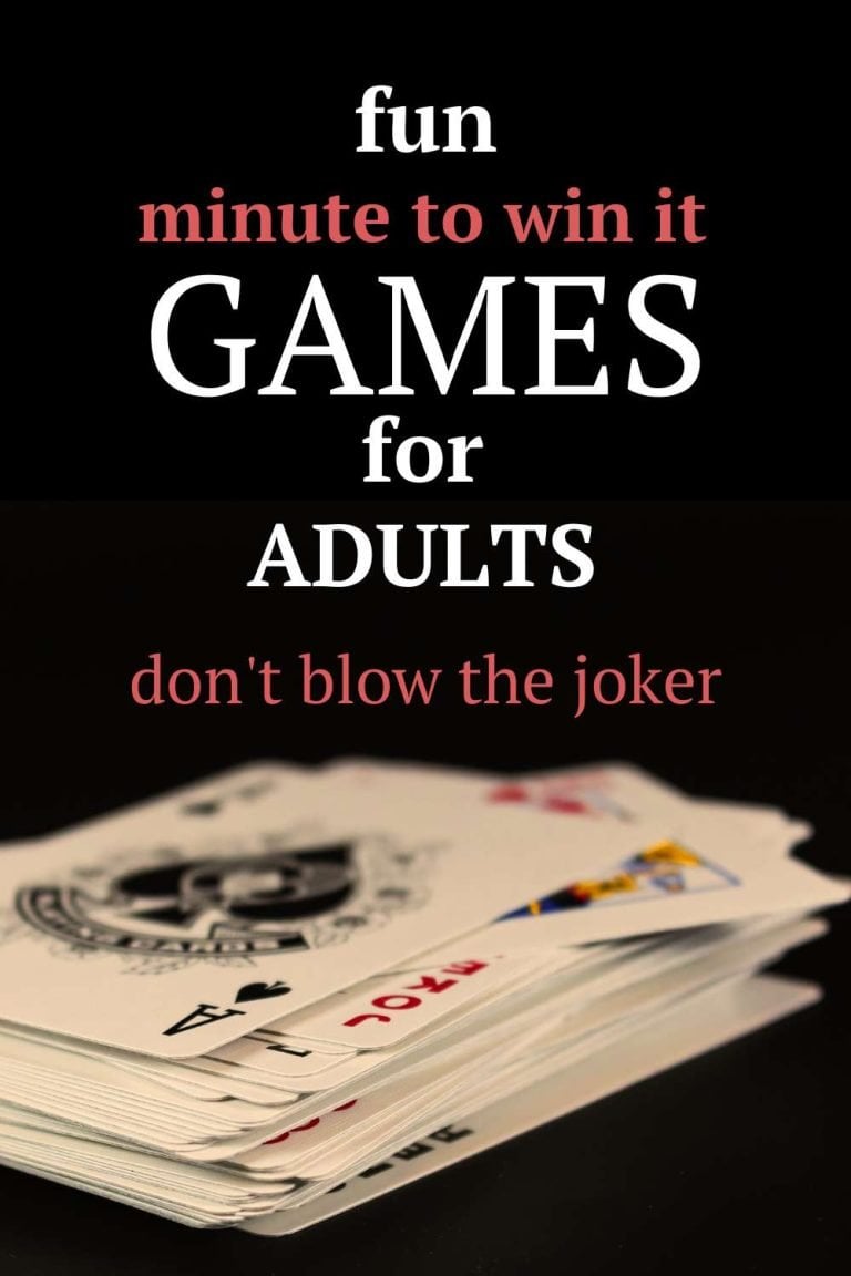 30 fun Minute to Win It Games for Adults