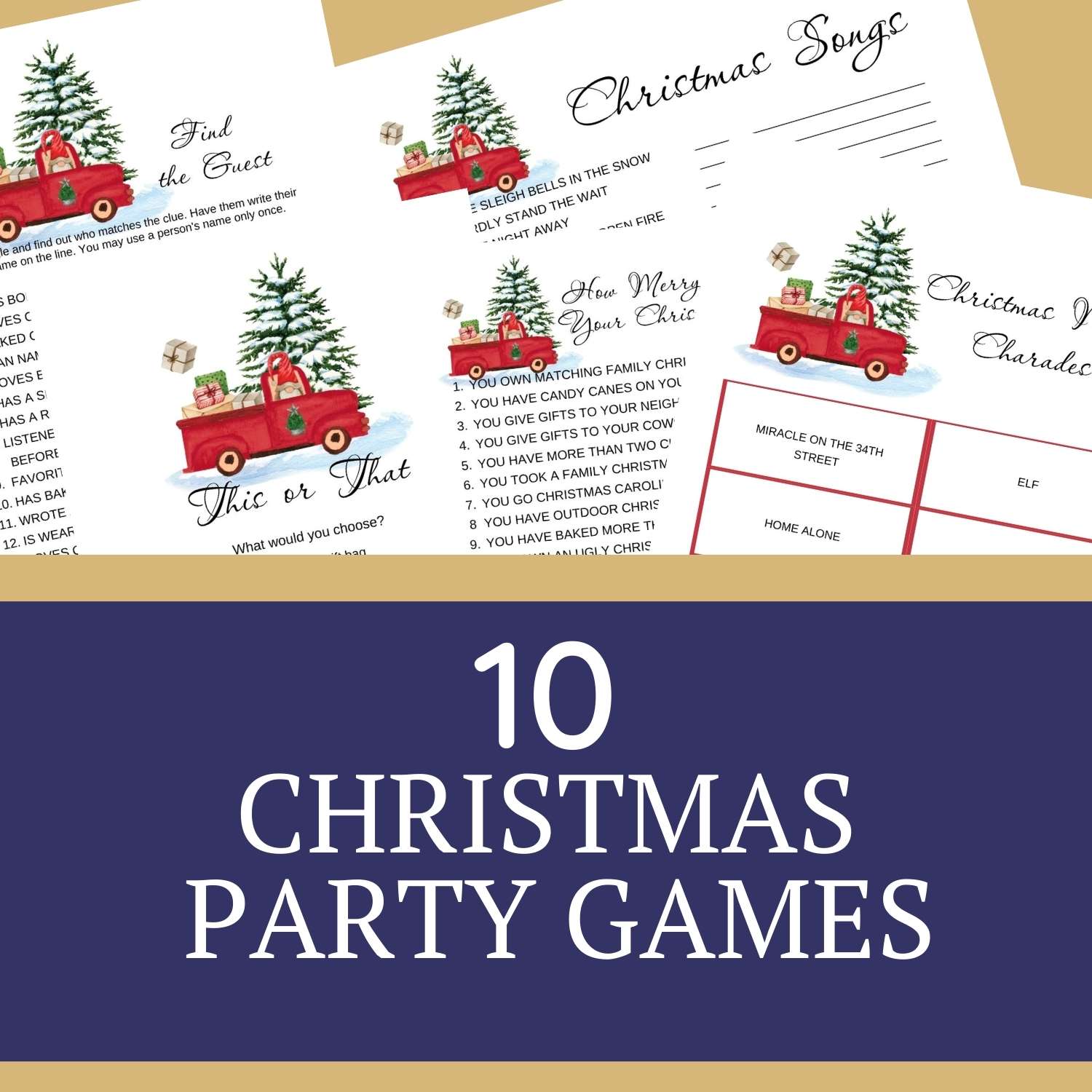 Free Christmas Hangman Template