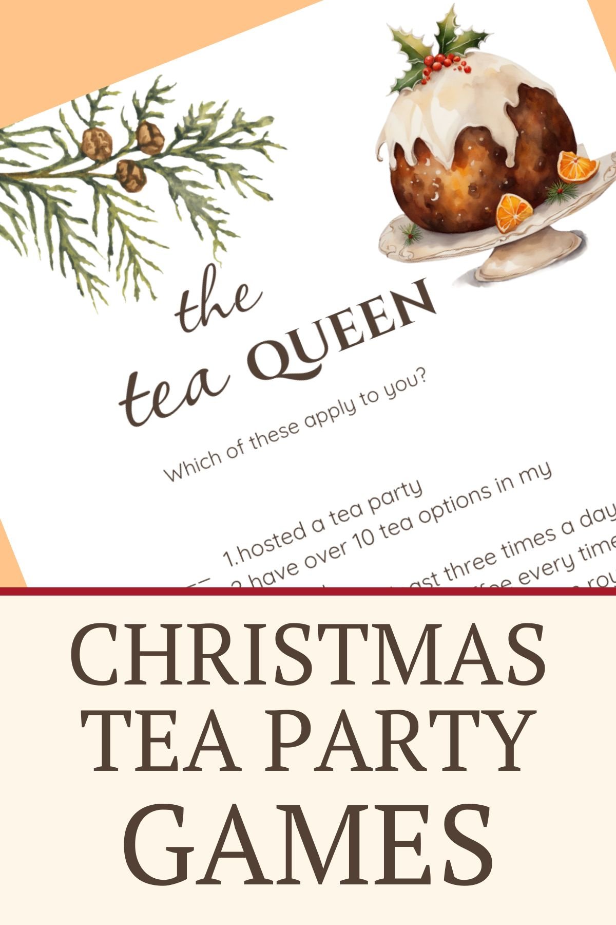 Printable Christmas Tea Party Games