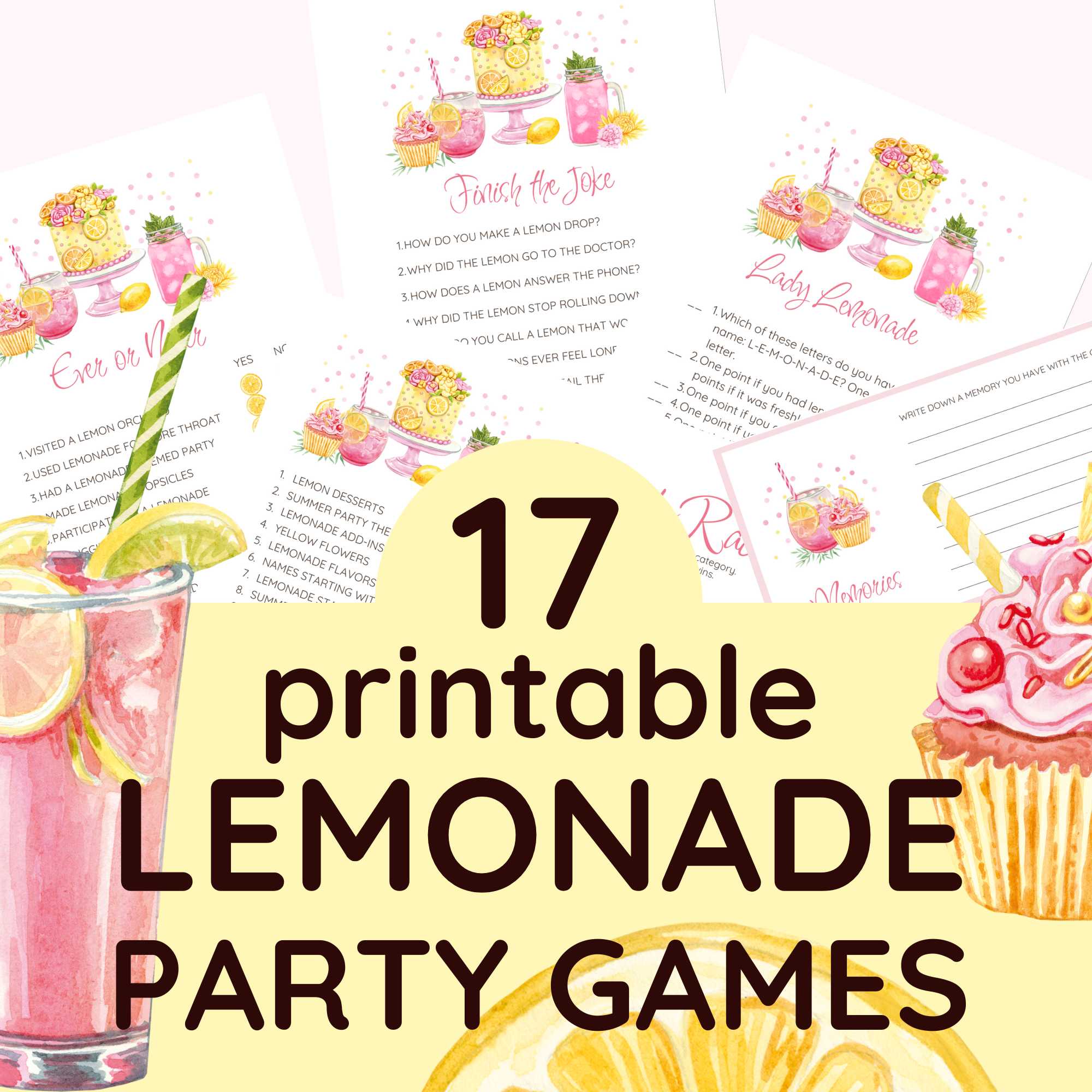 Lemonade Party Games and Activities For Fun Celebrations