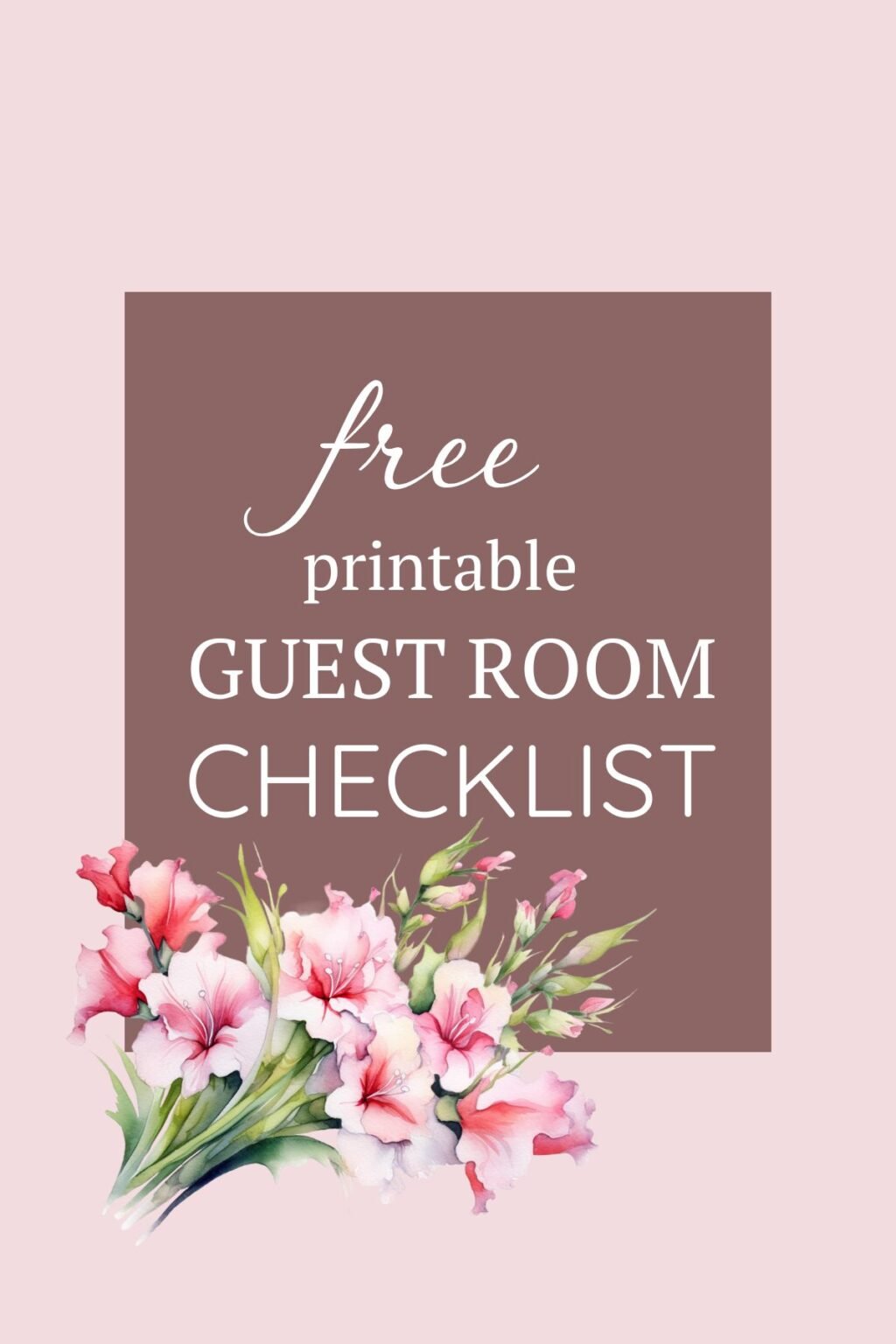 Guest Room Checklist - Free Printable