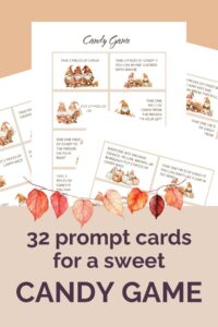 Autumn Candy Game - 32 Printable Cards